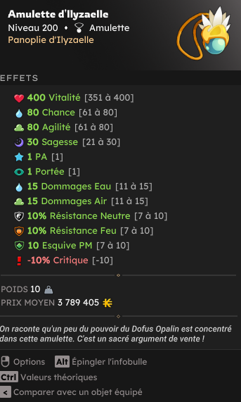 [Estimation] Amulette Ilizaelle jet parfait non trans